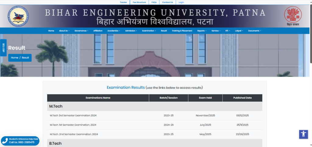 Bihar Engineering University Result 2026 Out @beu-bih.ac.in, Check BEU ...