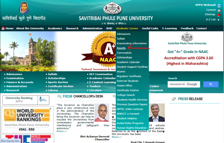 SPPU Result 2026 Out @unipune.ac.in, Check Subject Wise Pune University ...